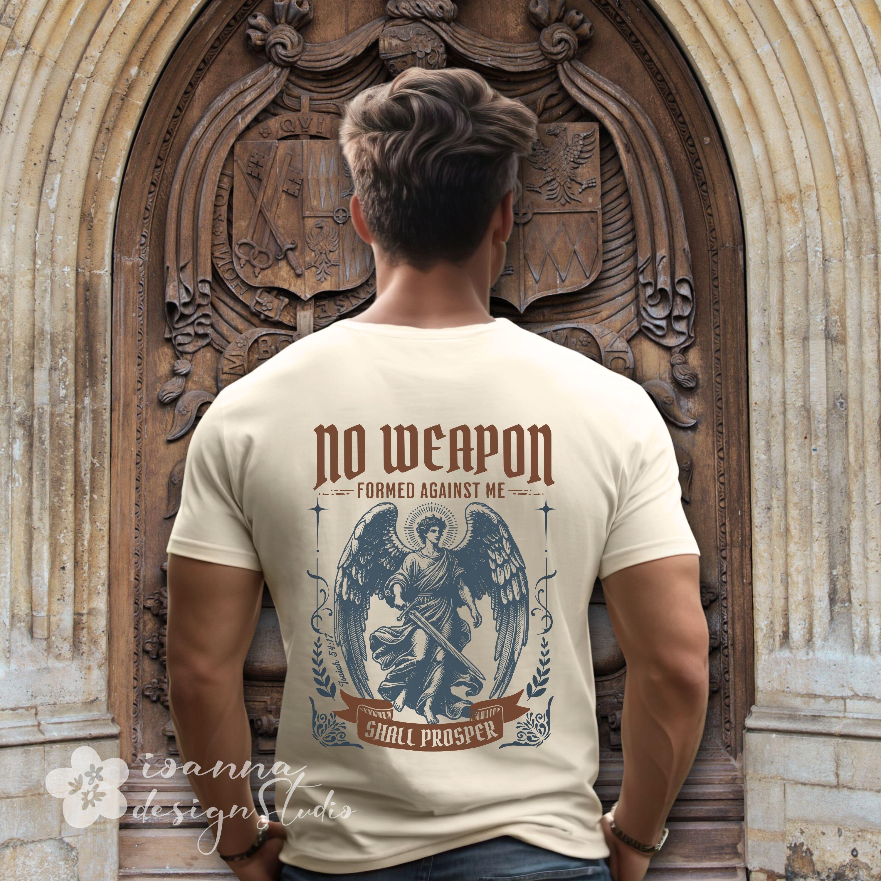 Vintage Archangel St Michael Bible Scripture Shirt, Prayer Bible Study ...