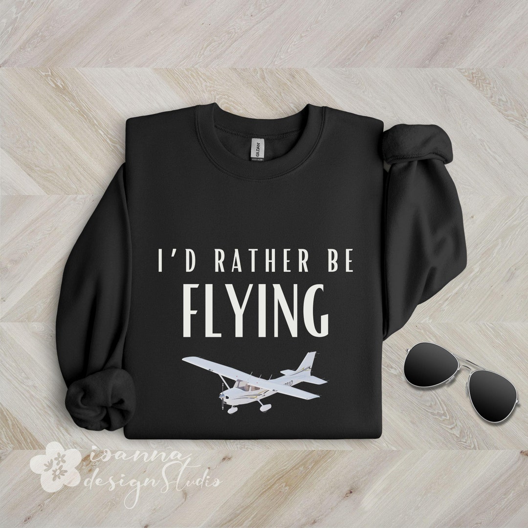 Pilot Cessna 172 Aircraft Sweatshirt Aviation Co-pilot Minimalist ...