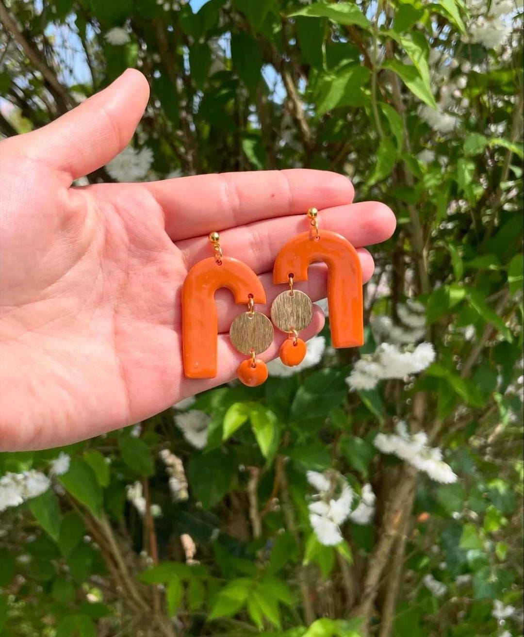 Polymer Clay Earrings Simba - Etsy