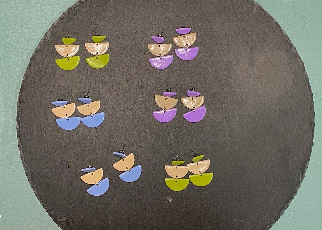 Polymer Clay Ohrringe Elli - Etsy.de