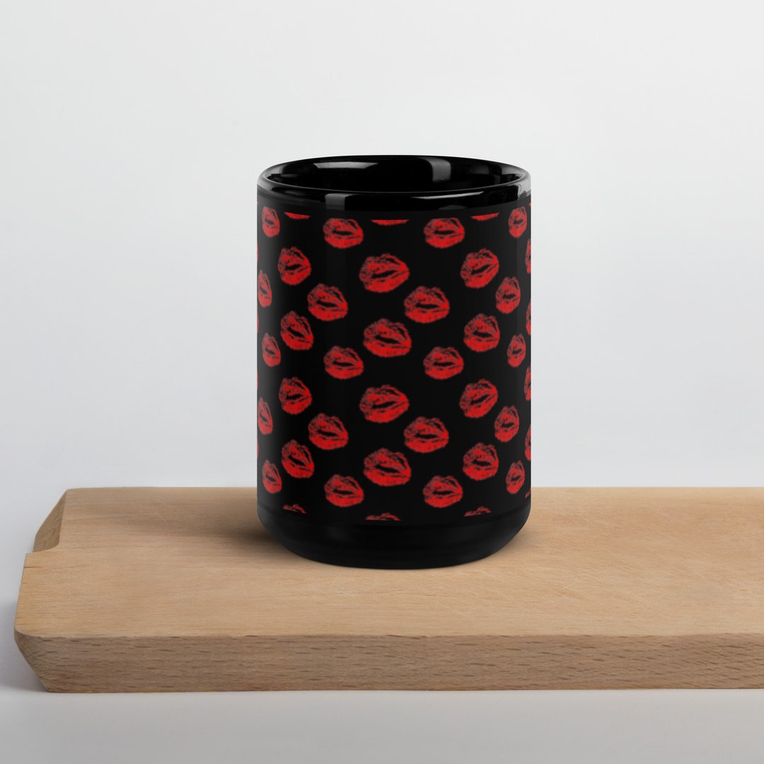 Red Lips Mug - Fun and Stylish Gift for a Playful Sip - Unique and ...