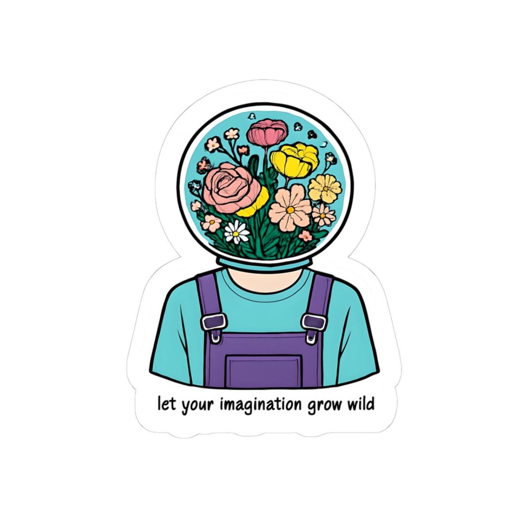Imagination Bloom Stickers | Whimsical Floral Decals for Creative Souls ...