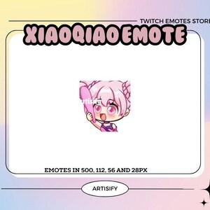 Xiaoqiao Twitch Emote Pack Honor of Kings HOK Emote Cute Emotes Discord ...