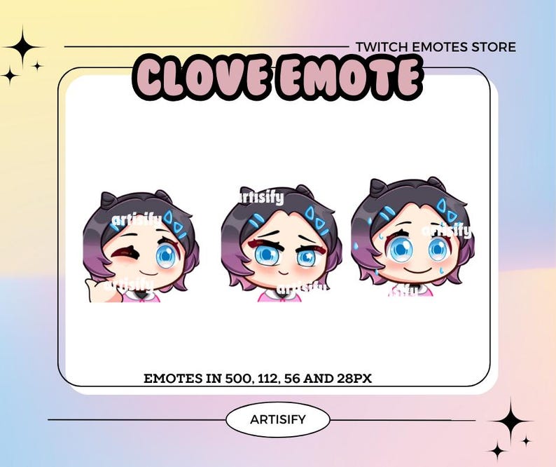 Clove Twitch Emote Pack Valorant Valo Emote Cute Emotes Discord Emotes ...