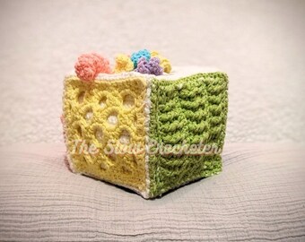 Sea Animals Activity Cube Crochet Pattern Sensory Toy Amigurumi Pattern ...