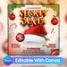 Editable Secret Santa Party Invitation Flyer, Printable Secret Santa ...