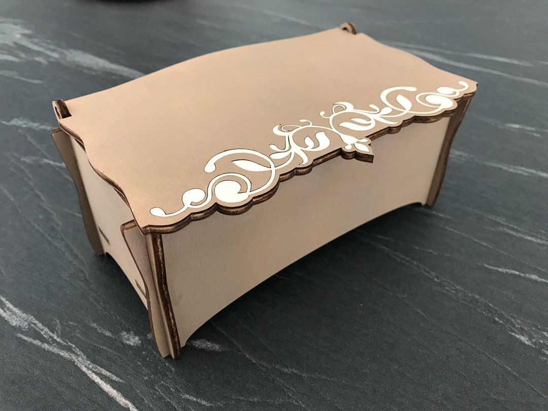 Casket With Inlaid Decoration, Gift Box, Box, File Laser Cut, Wooden ...