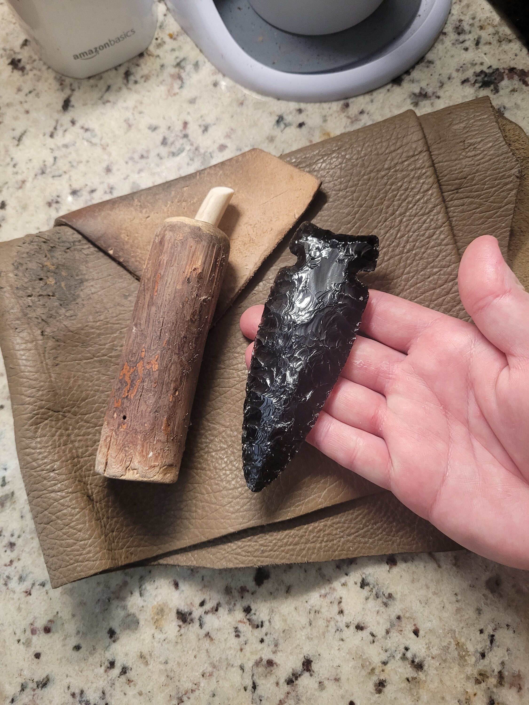 Obsidian Northern Side Notch Blade Replica - Etsy