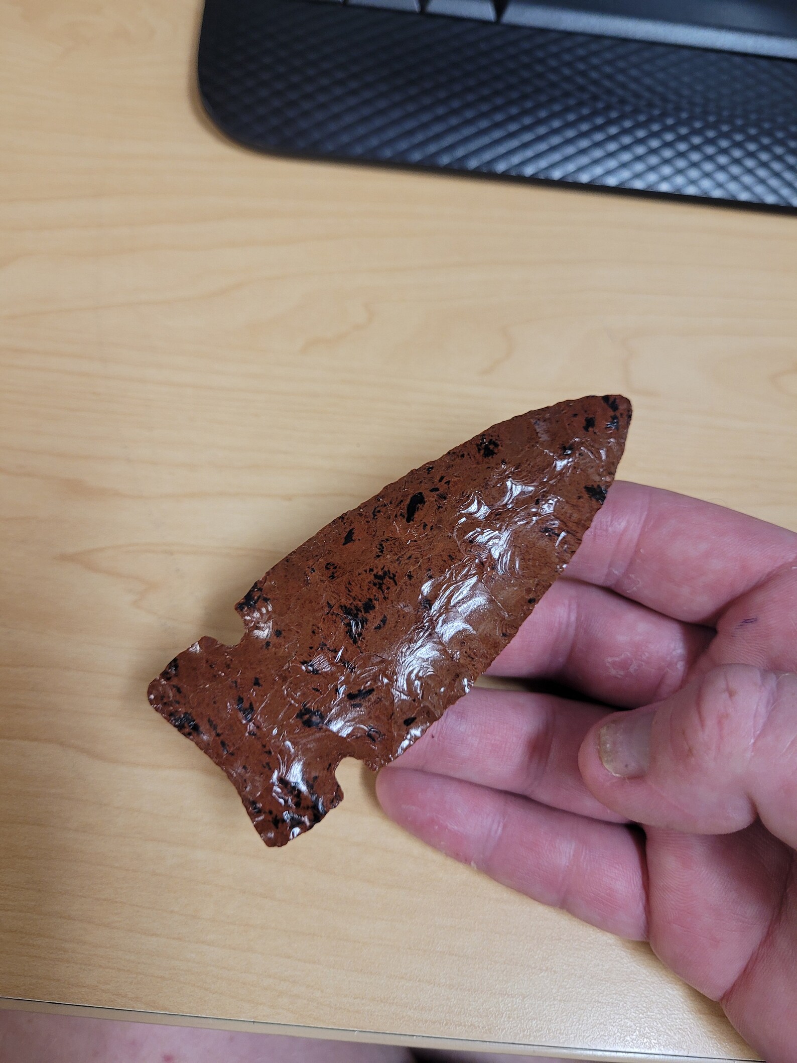 Mahogany Obsidian Northern Side Notch Blade Replica - Etsy