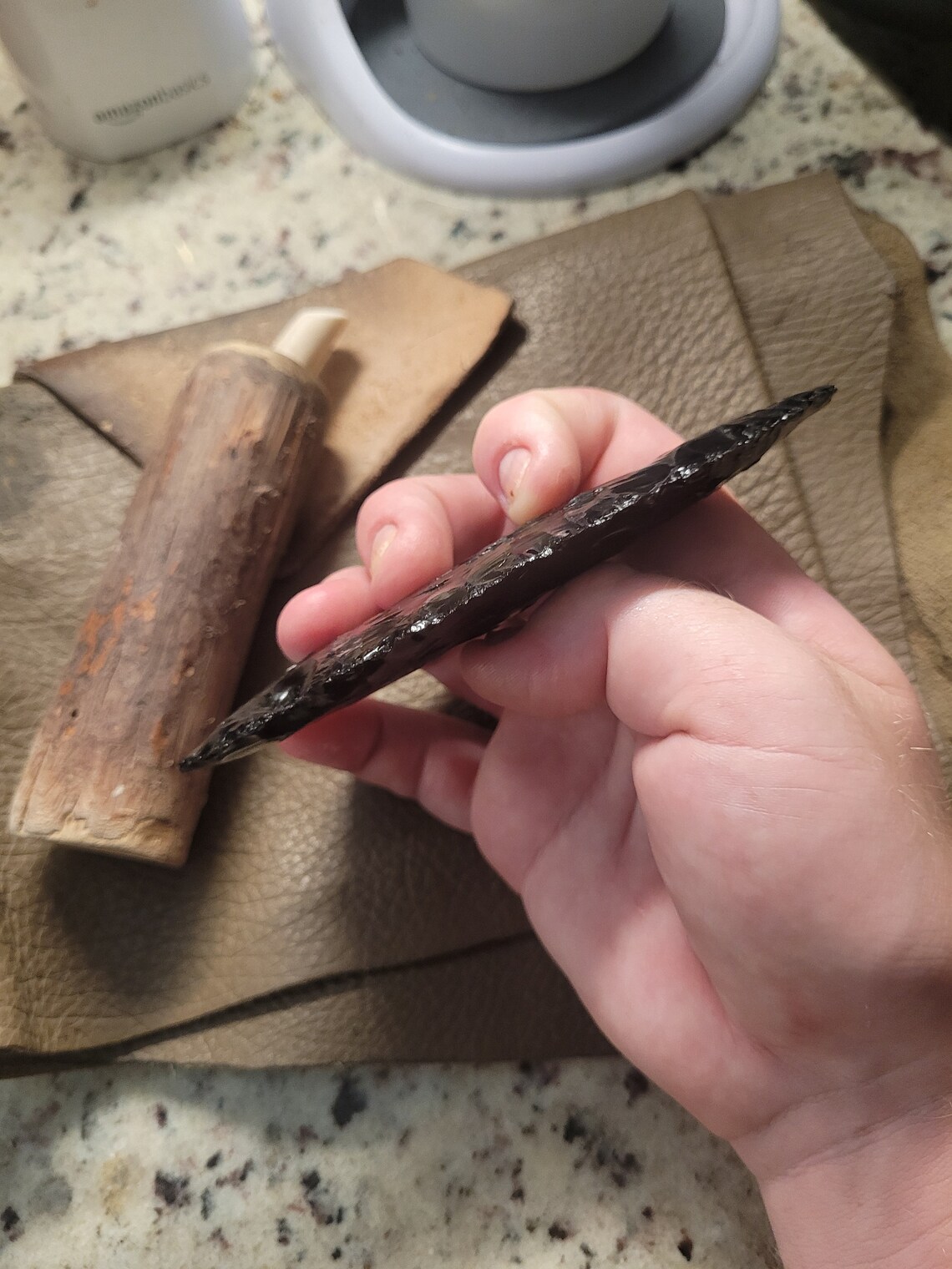 Obsidian Northern Side Notch Blade Replica - Etsy