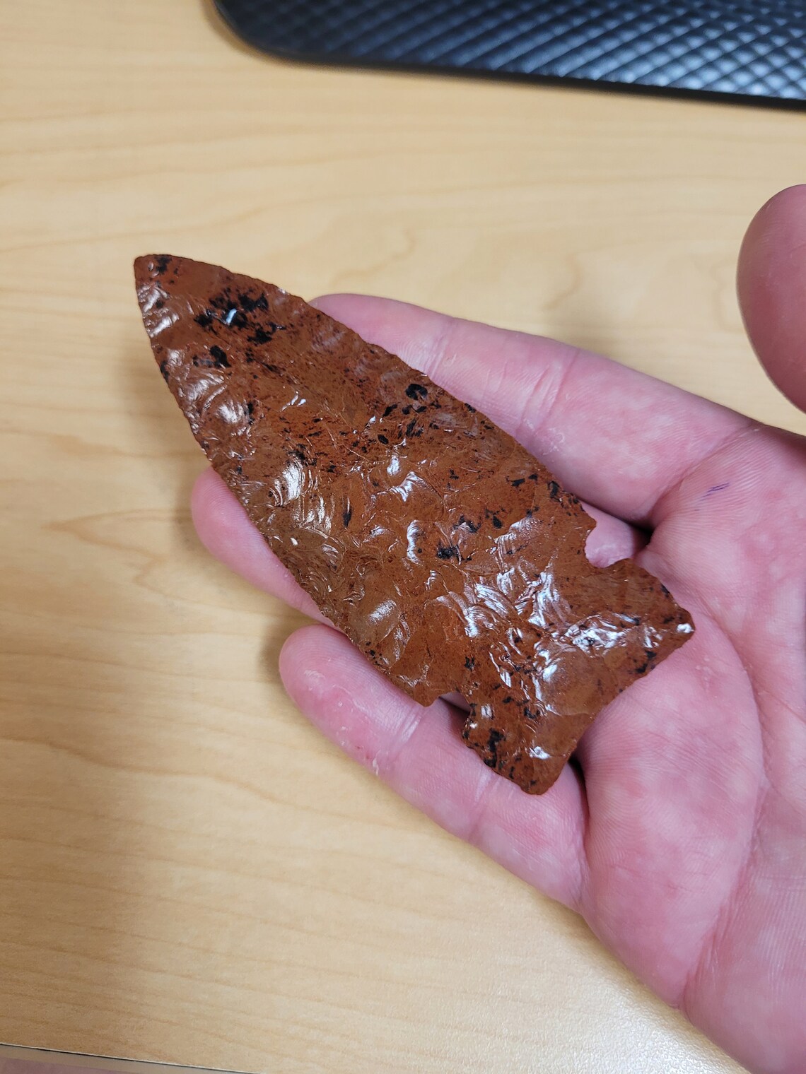 Mahogany Obsidian Northern Side Notch Blade Replica - Etsy