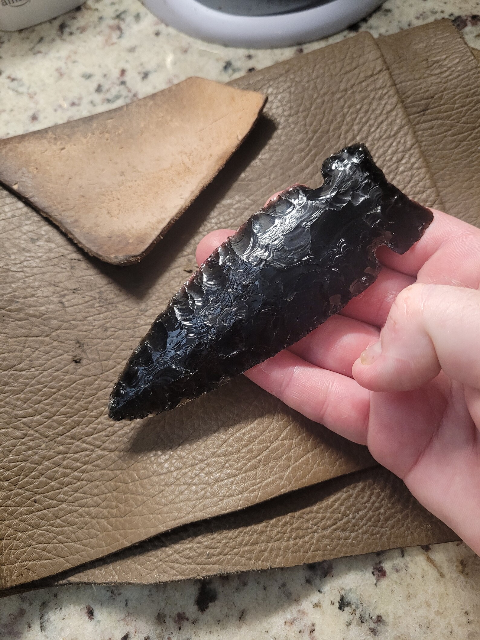 Obsidian Northern Side Notch Blade Replica - Etsy