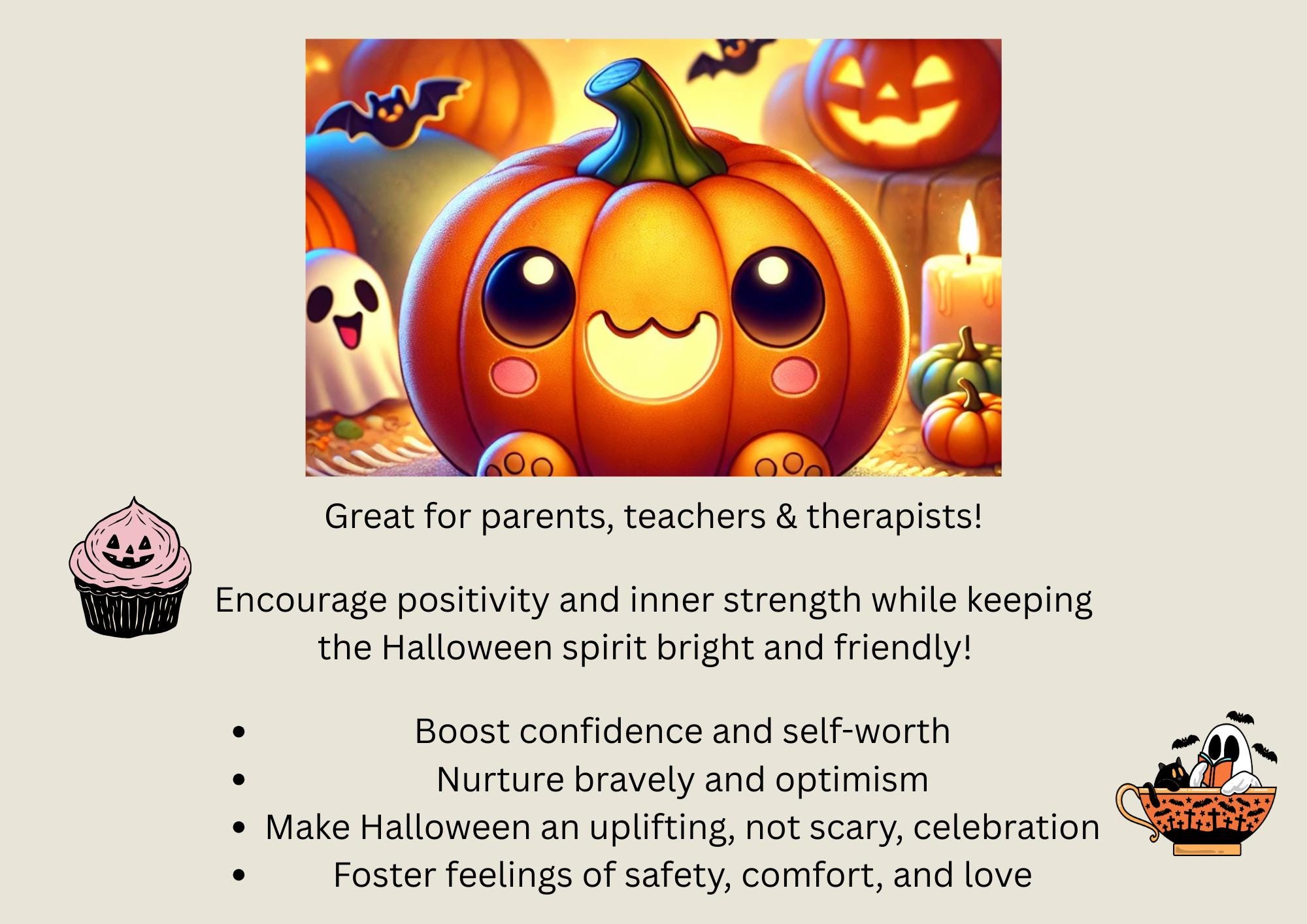 Halloween-themed Printable Confidence Cards: 48 Positive Affirmations ...