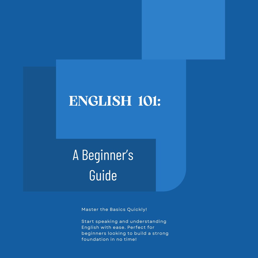 Learn Basic English Quickly Essential Guide for Beginners / Aprende ...