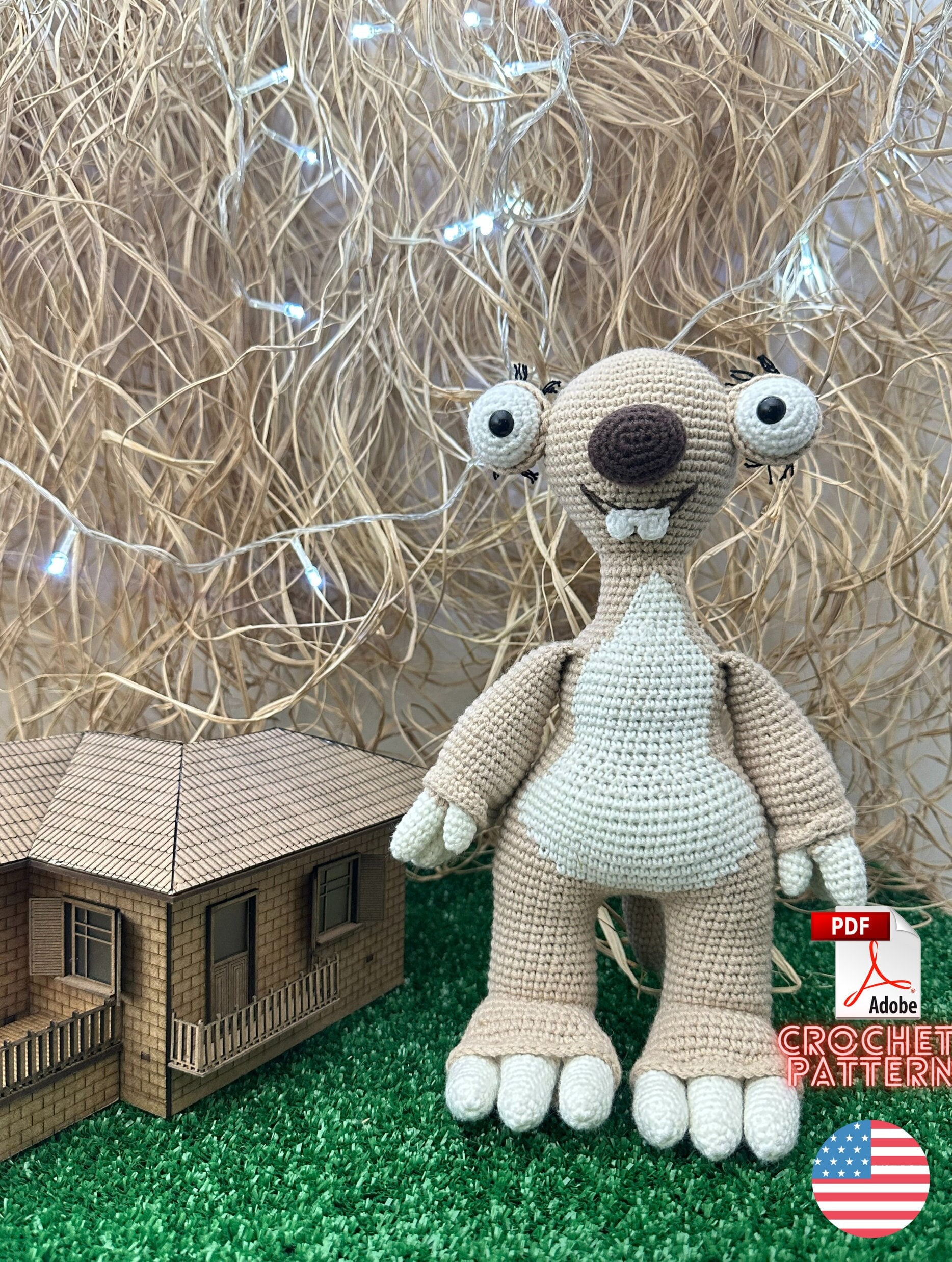 Sid Amigurumi, Crochet Pattern, Beginner Amigurumi, Amigurumi ...