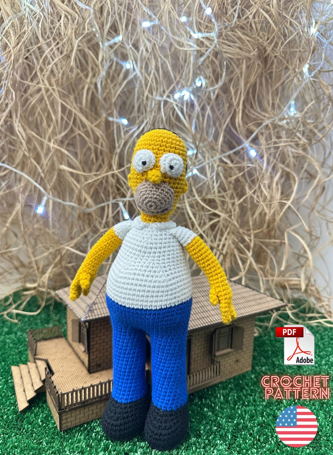 Simpsons Amigurumi, Crochet Pattern, Beginner Amigurumi, Amigurumi ...