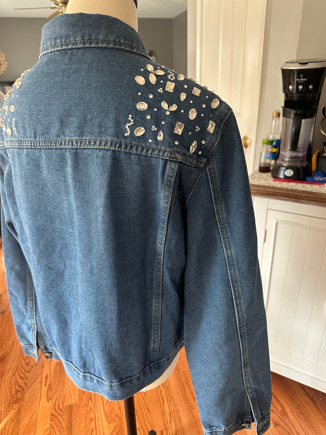 Crystal Denim Jacket - Etsy