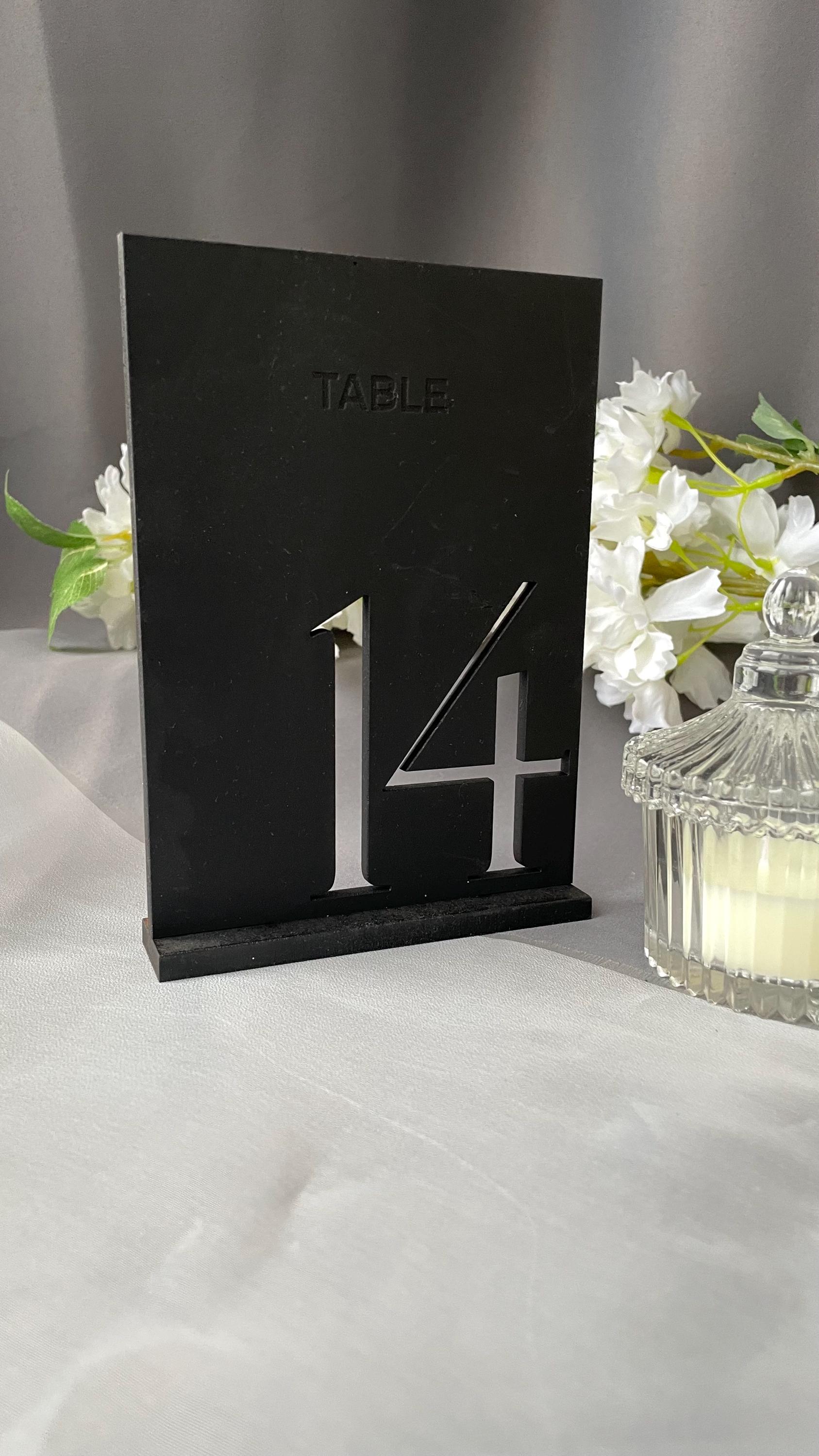 Custom Wooden Table Numbers for Conferences and Corporate Events - Etsy