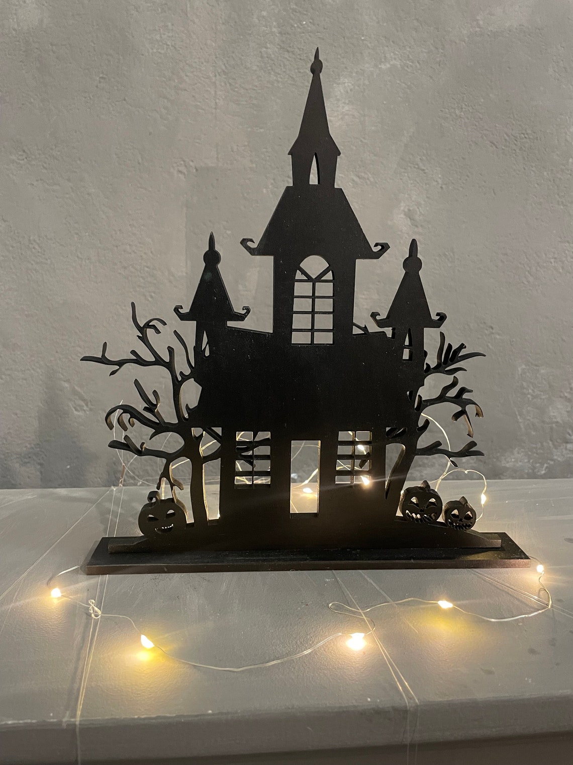 Halloween Wood Decoration, Halloween Scenario Decor, Cemetery and ...