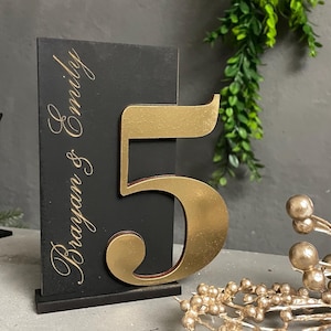 Personalized Wooden Table Numbers for Birthdays, Anniversaries, and ...