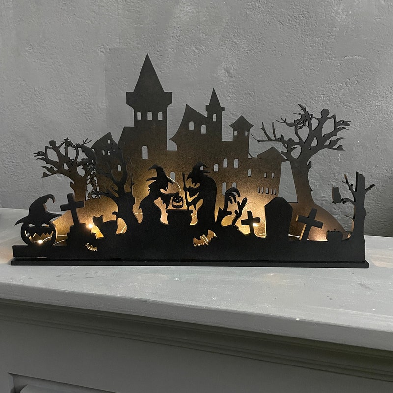 Halloween Silhouette - Etsy