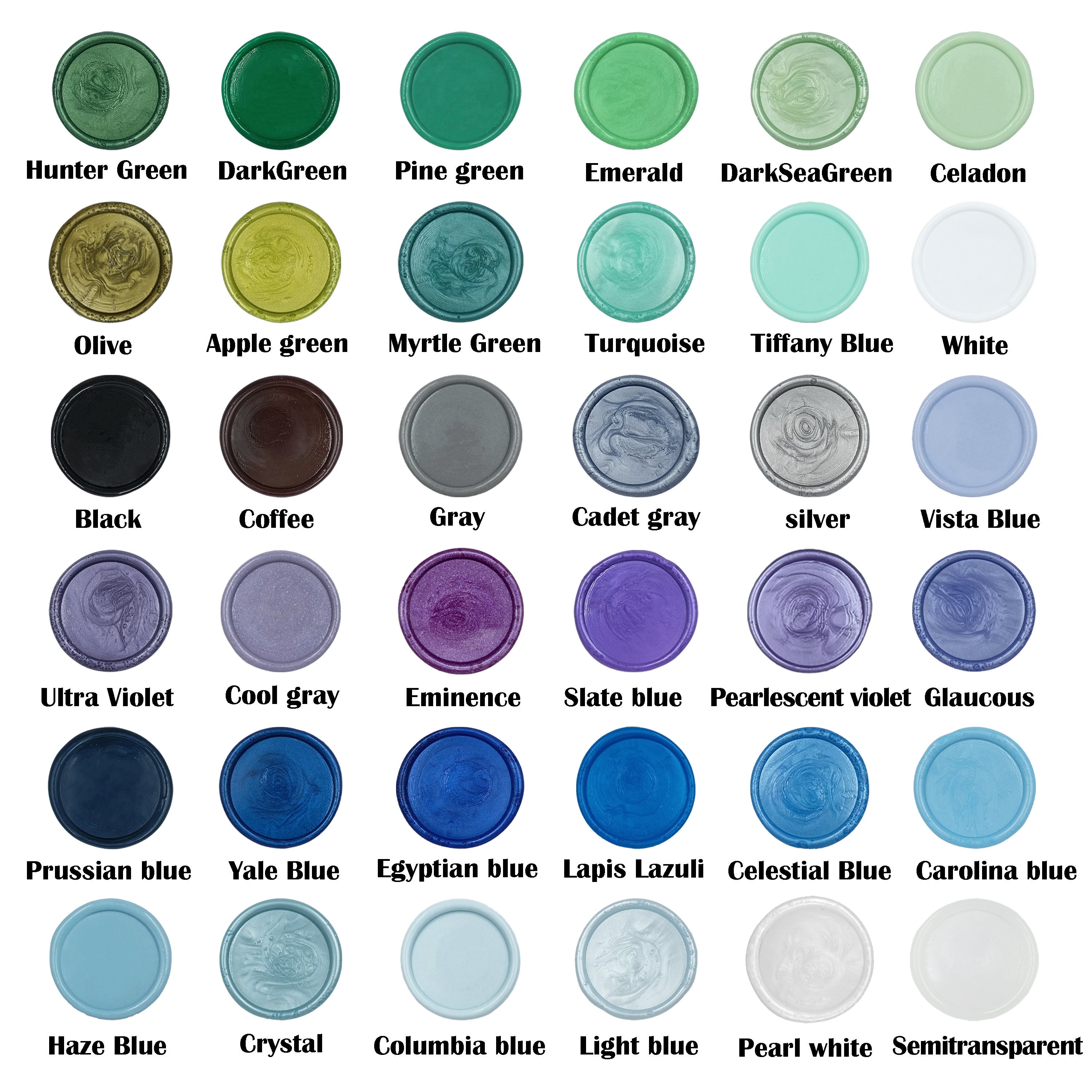 Custom Wax Stickers, 70+ Colors of Wax Seals With Self-adhesive Backing ...