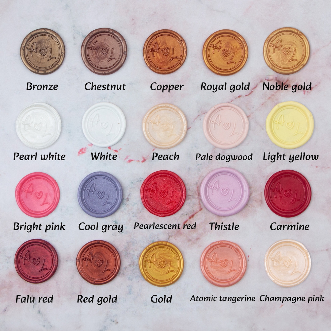Custom Wax Stickers, 70+ Colors of Wax Seals With Self-adhesive Backing ...