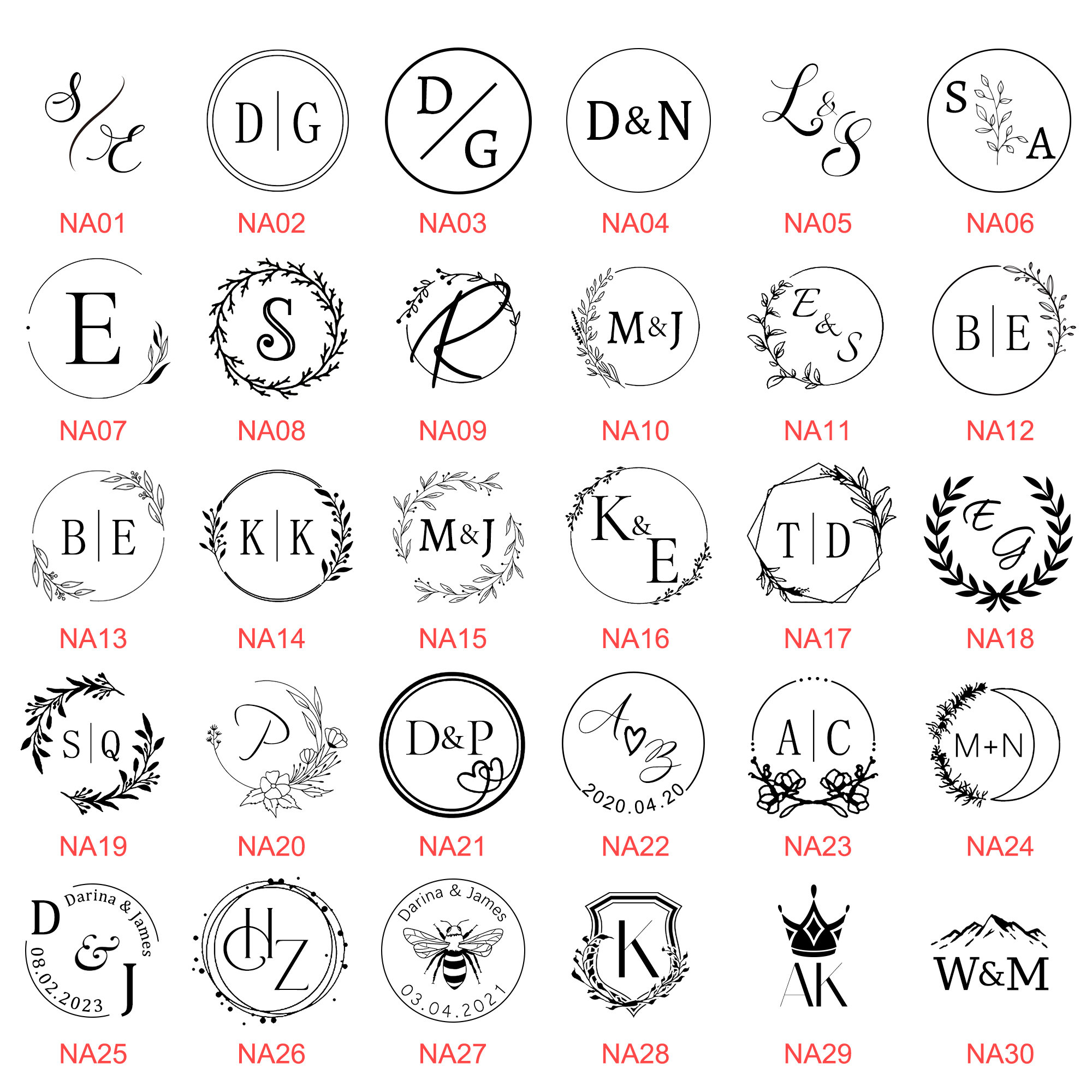 Wax Seal Stamp, Custom Wax Seal Set, Personalized Initials Stamp ...