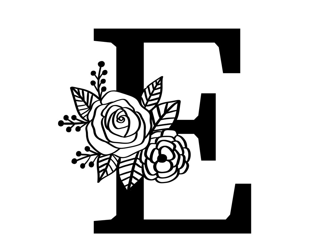 E SVG, E Monogram SVG, Monogram SVG, Svg Monogram, E Monogram, Svgs for ...