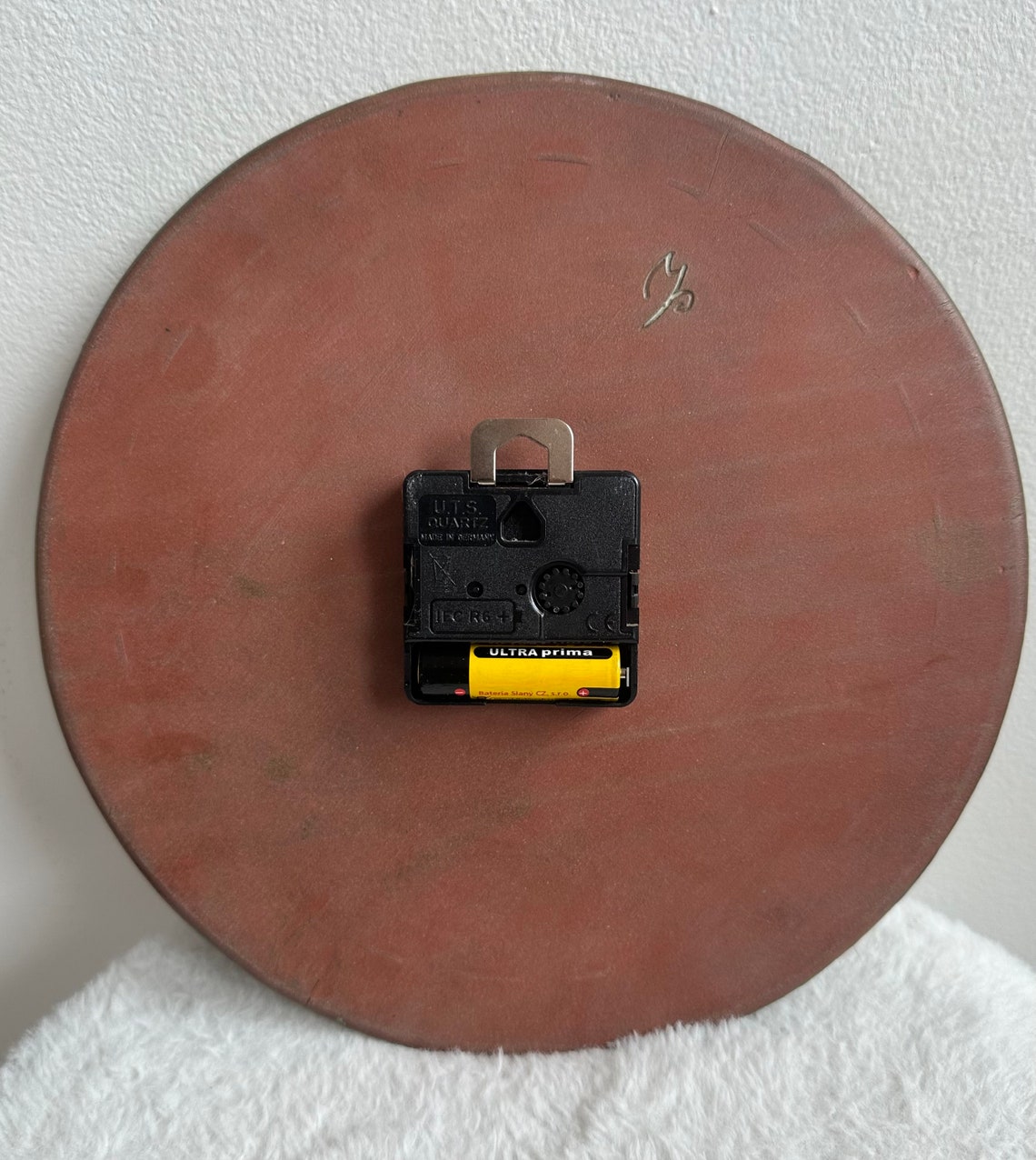 Ceramic Wall Clock Cat, Unique Gift, Home Decor, Handmade Pottery, Art ...