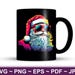 Neon Pop Art Santa Claus Print - Vibrant Christmas Wall Art, Retro ...