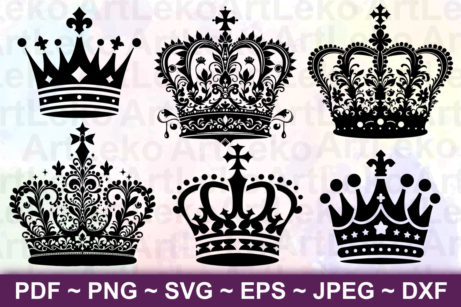 Queen Crown SVG Bundle, Crown Svg, Tiara Svg, Queen Tiara Svg, Princess ...