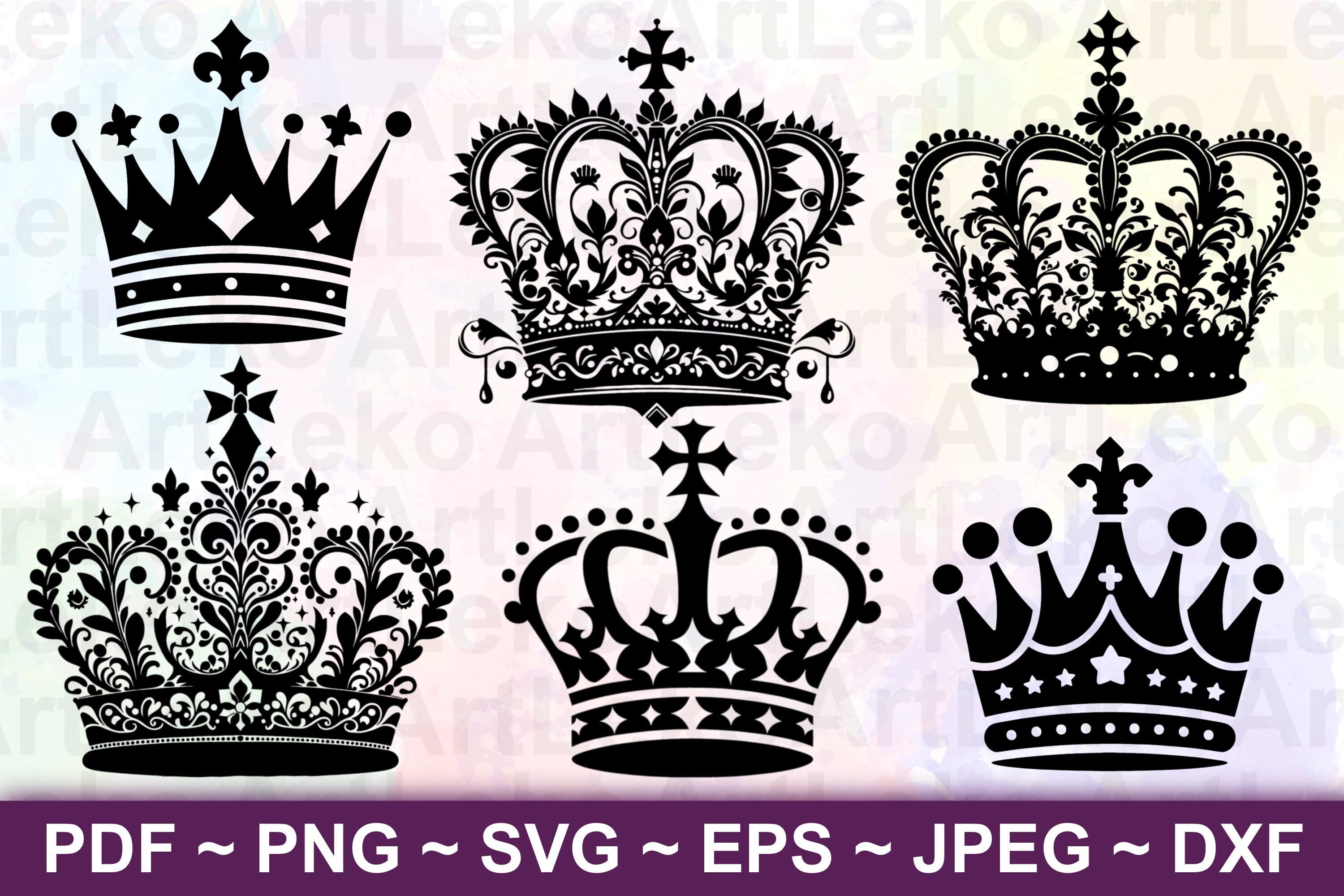 Queen Crown SVG Bundle, Crown Svg, Tiara Svg, Queen Tiara Svg, Princess ...