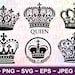 Queen Crown SVG Bundle, Crown Svg, Tiara Svg, Queen Tiara Svg, Princess ...