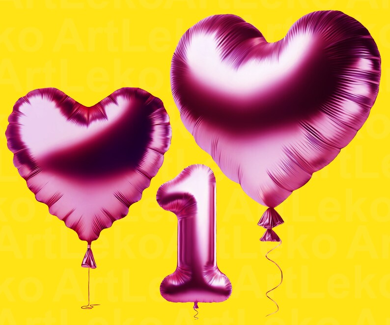 Pink Foil Balloons Numbers Clipart, Rose Gold Foil Number, Rose Gold ...