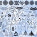 Christmas SVG Bundle, Christmas Doodles Svg Clipart, Winter Elements ...