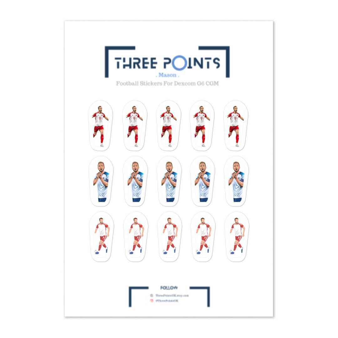 Harry Kane - Football Stickers for Dexcom G6 - Etsy