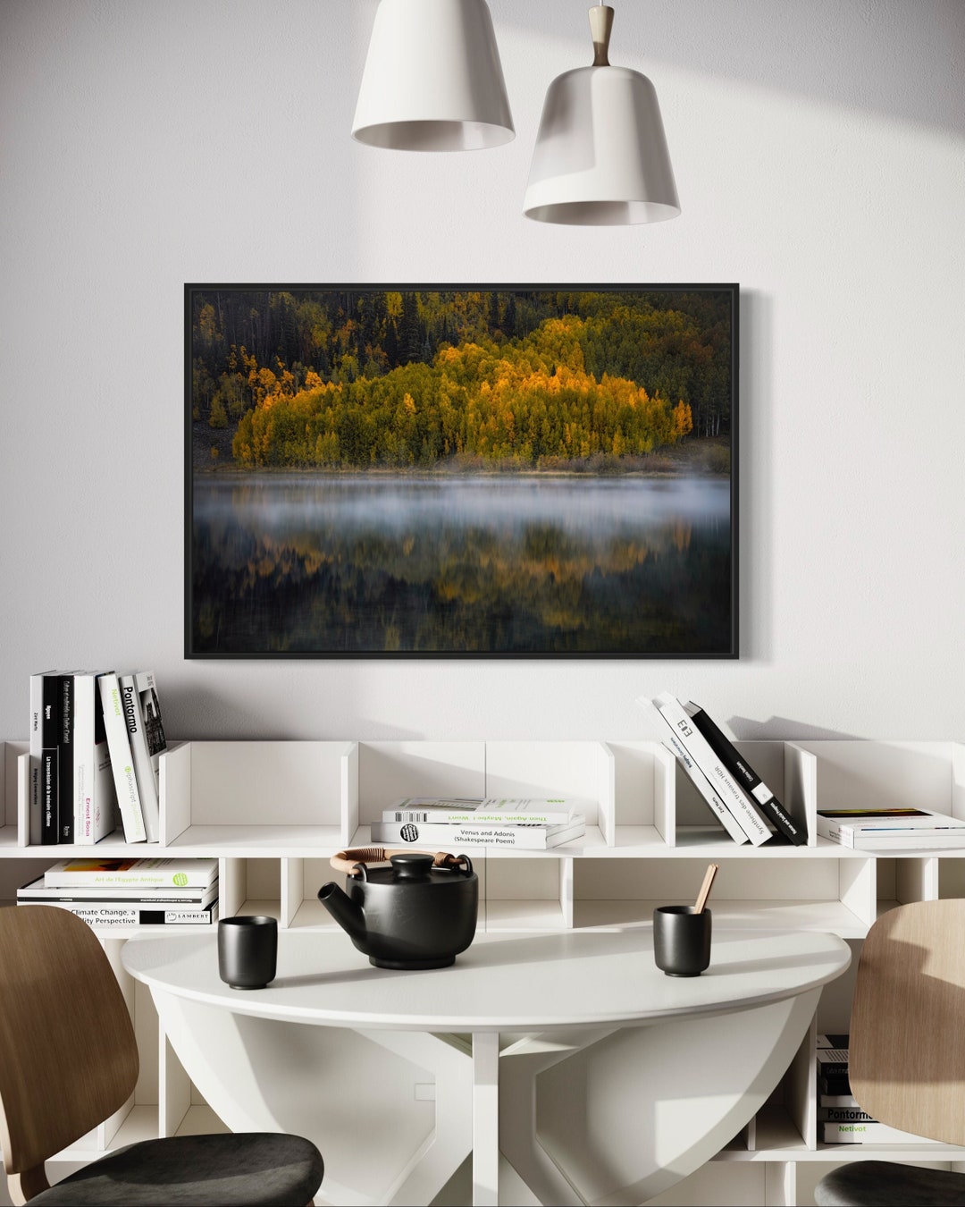 Wall Art Print Colorado Crystal Lake Fall Colors Landscape Nature ...