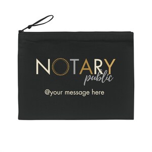 Custom Notary Pouch Personalized Expert Signing Witness Organizer for ...