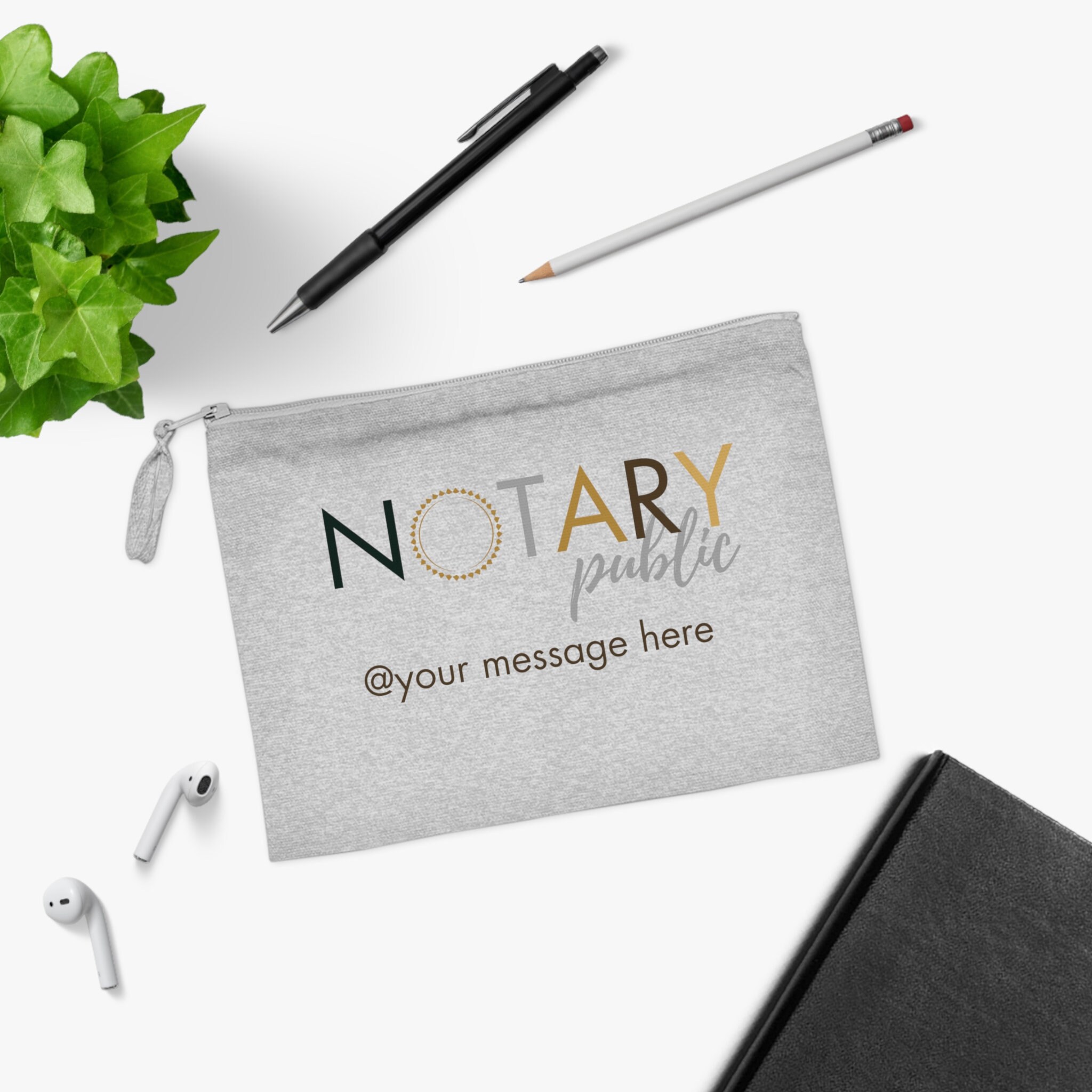 Custom Notary Pouch Personalized Expert Signing Witness Organizer for ...