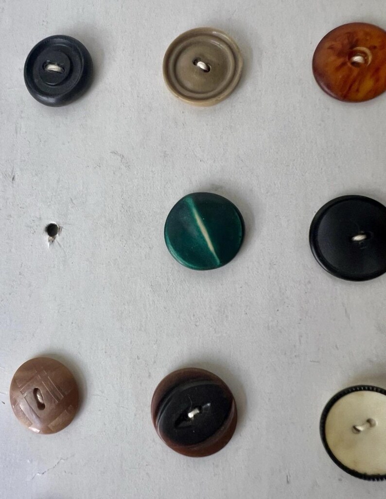 Vintage 1962 Button Sample Board – Mixed Button Display MCM 1960s Rare ...