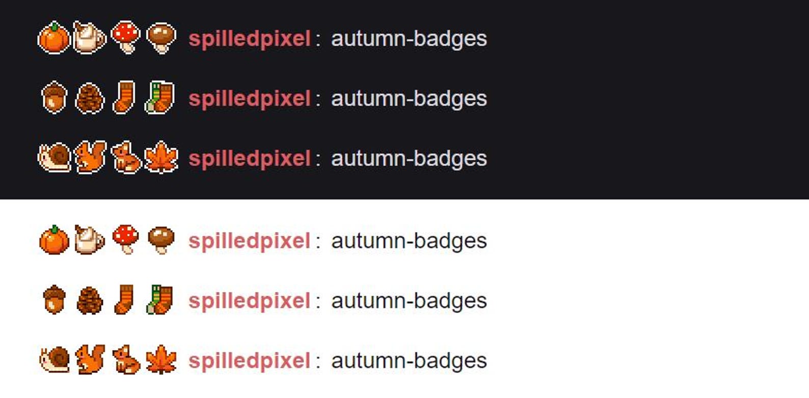 Autumn/fall | Sub Badges for Twitch | Premade Streaming Assets | Cute ...
