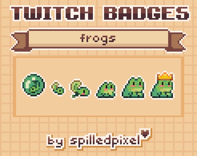 Pixel Peepo Sub/bit Badges - Etsy Canada