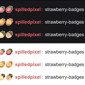 Strawberry | Sub Badges for Twitch | Premade Streaming Assets | Cute Pixelart | - Etsy