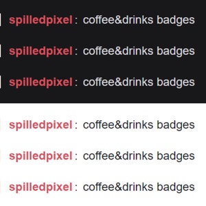 Coffee & Drinks | Sub Badges for Twitch | Premade Streaming Assets | Cute Pixelart | - Etsy