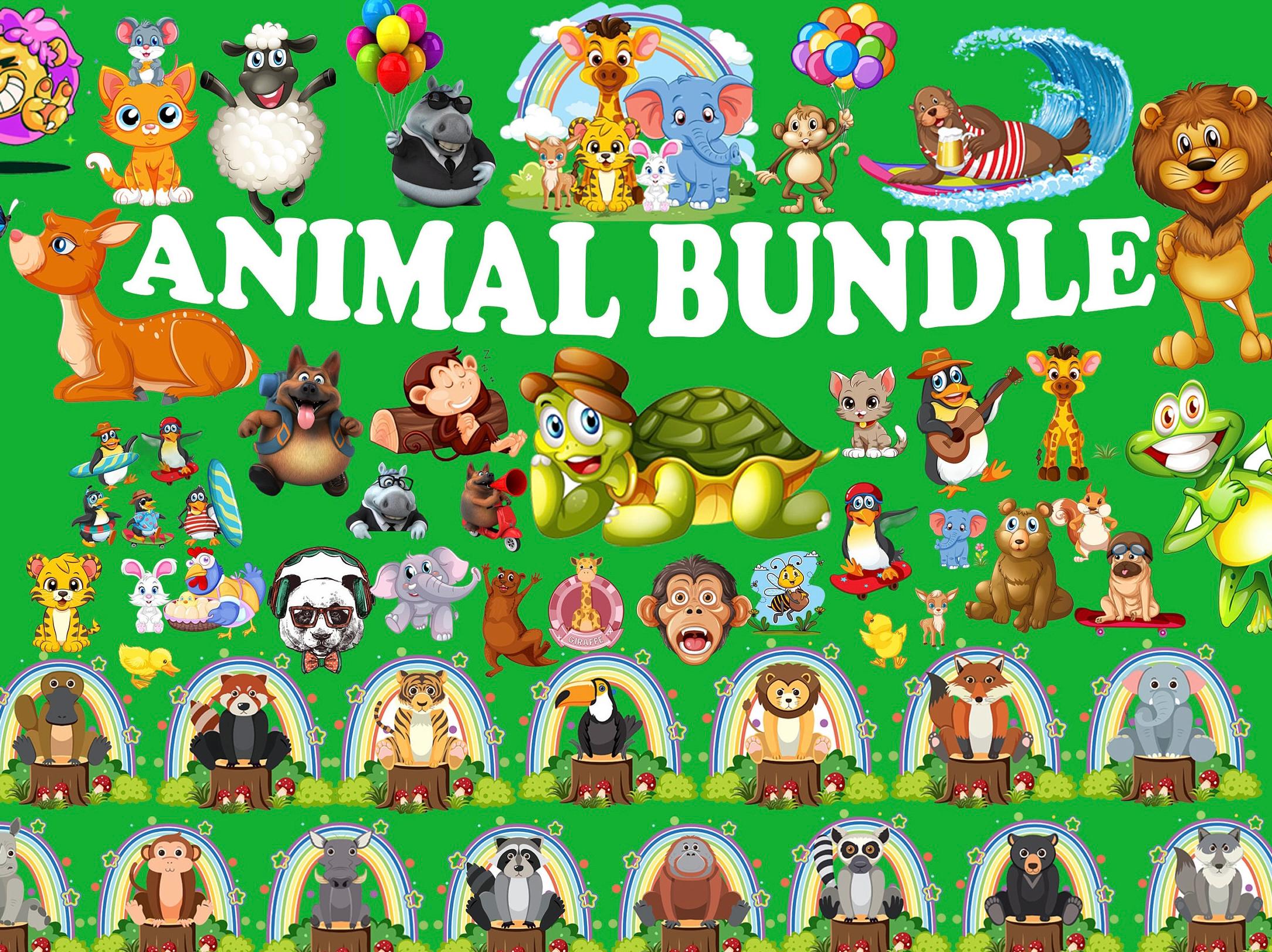 Animals MEGA Svg, Png Bundle | Jungle Animals Layered SVG | Safari ...