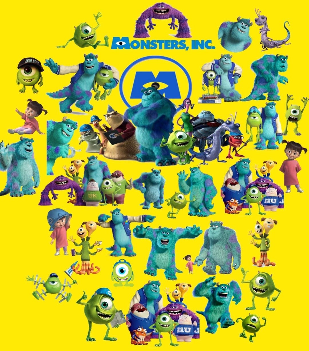 Monsters Inc. SVG PNG Bundle for Cricut | Monsters Png Svg, Sully Mike ...