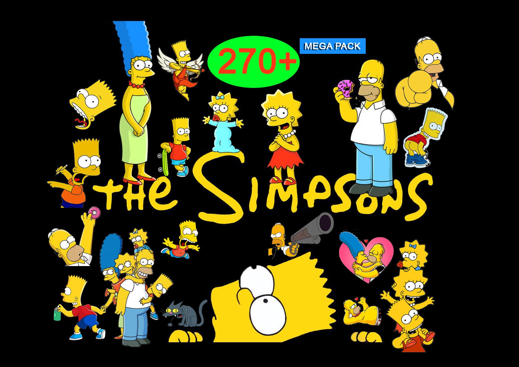 Simpsons Svg, PNG Files for Cricut the Simpsons Logo and Characters ...