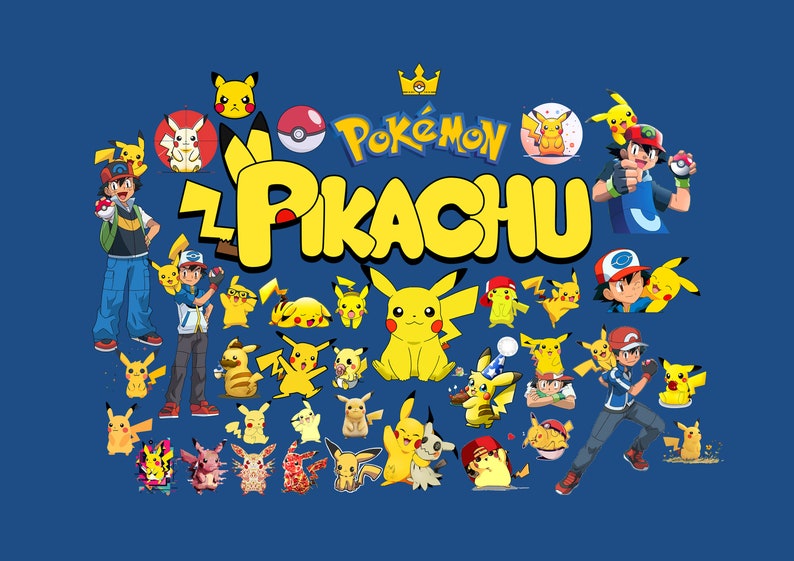 Pokemon Pikachu SVG PNG Bundle | Pikachu Png | Pikachu Svg | Pokemon ...