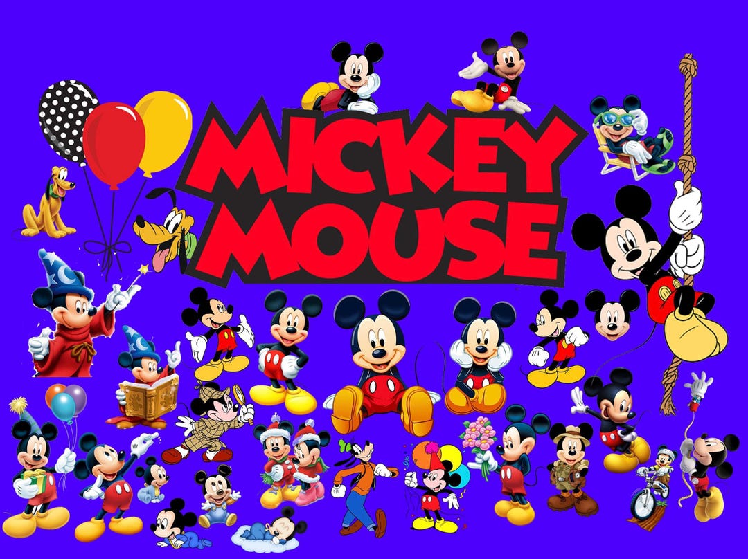 Mickey Mouse SVG PNG Cut Files for Cricut | Mickey Mouse Png Bundle ...